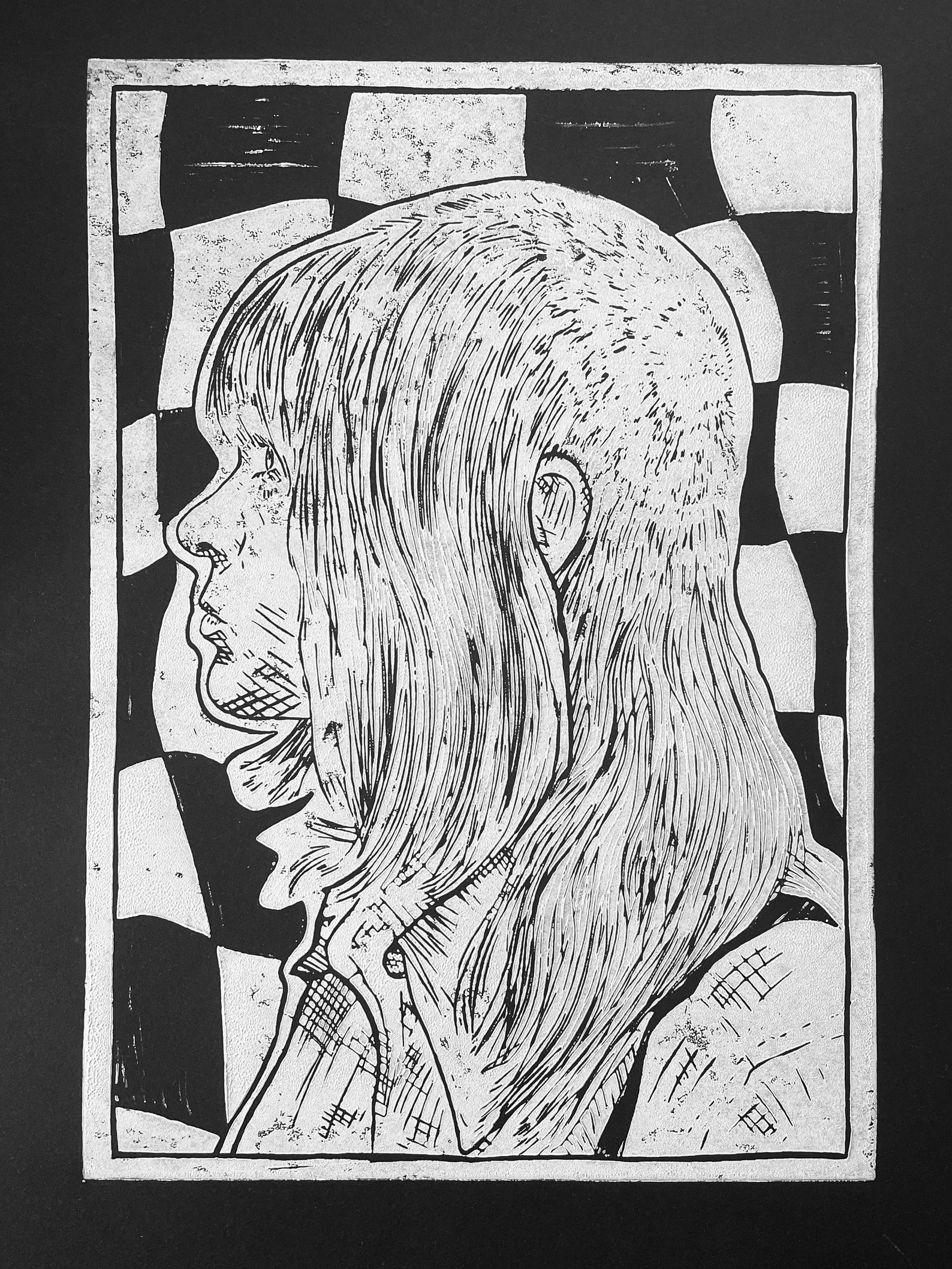 Skinhead Girl Self Portrait - Etsy