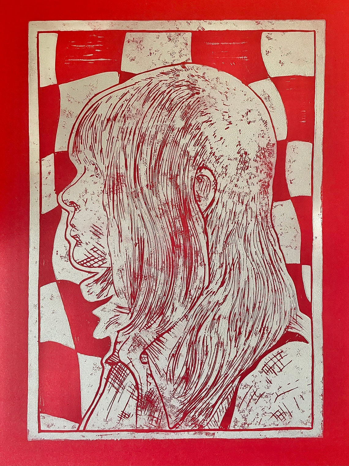 Skinhead Girl Self Portrait - Etsy