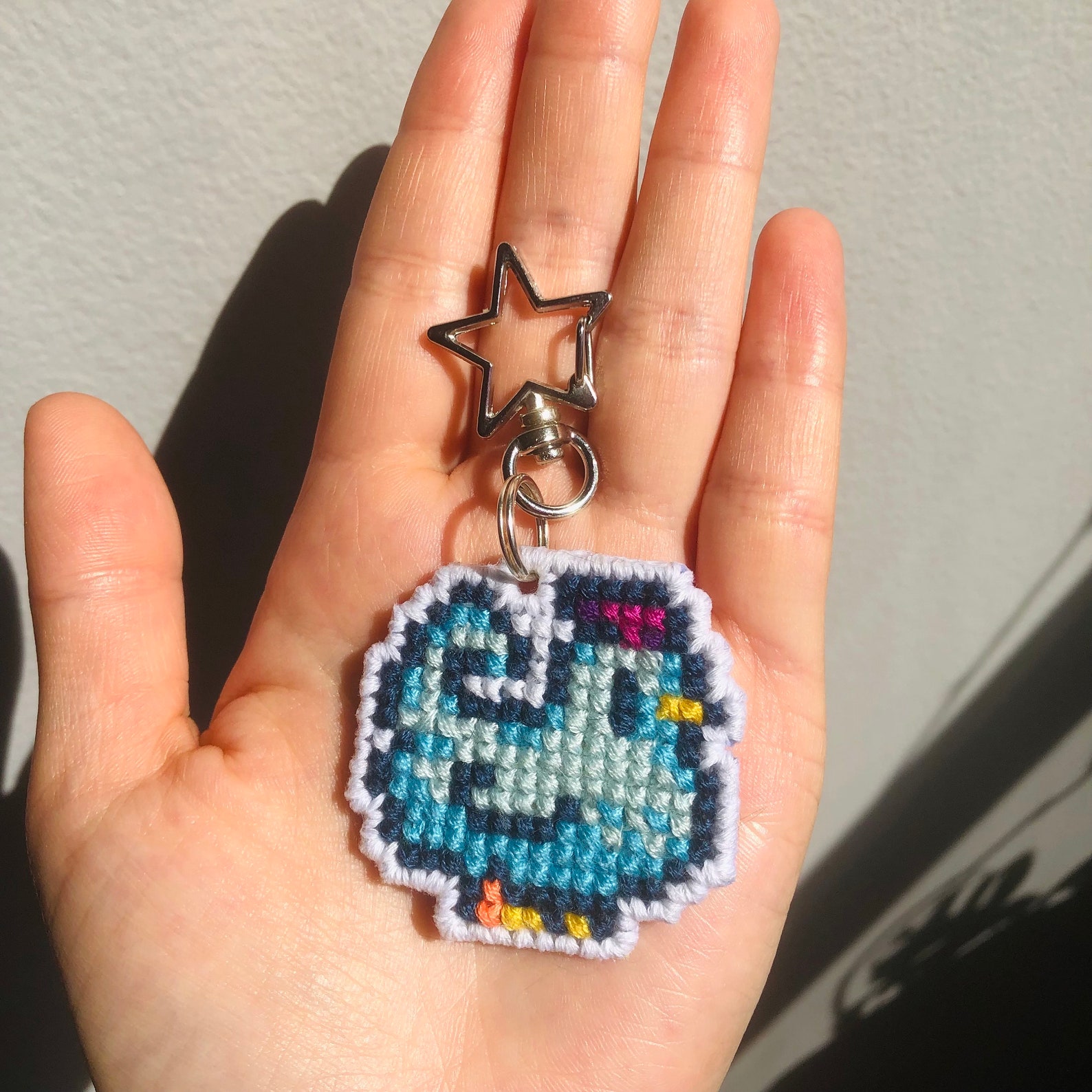 Stardew Blue Chicken Keychain - Etsy