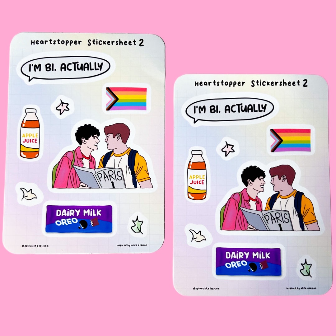 Heartstopper Sticker Sheet Sticker Lgbtq - Etsy