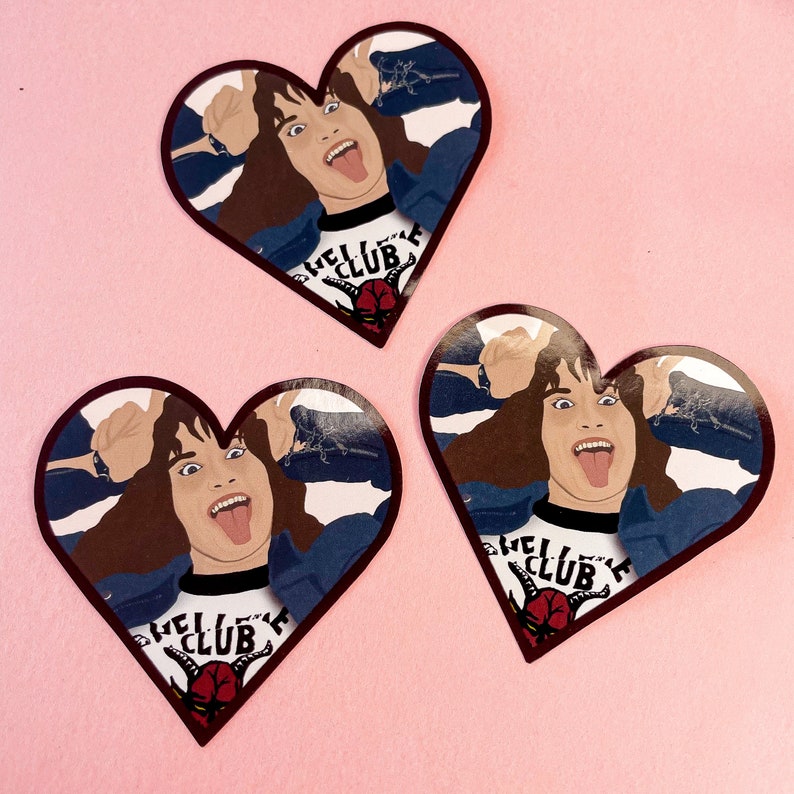 Stranger Things Eddie Munson Inspired Stickers - Etsy