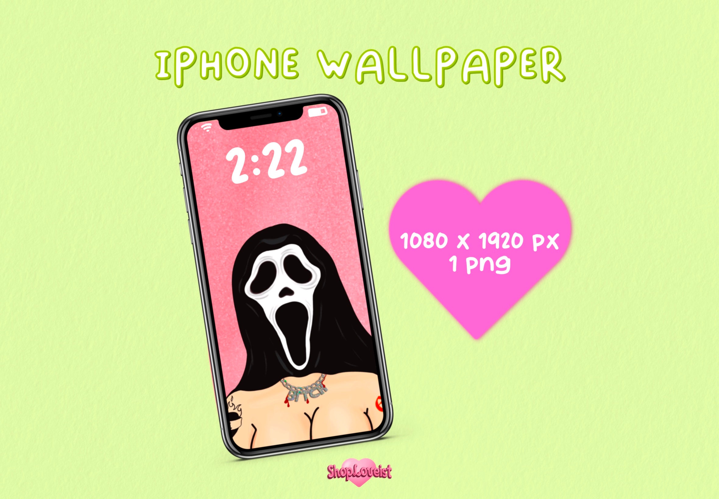 Scream Mask Iphone Wallpaper