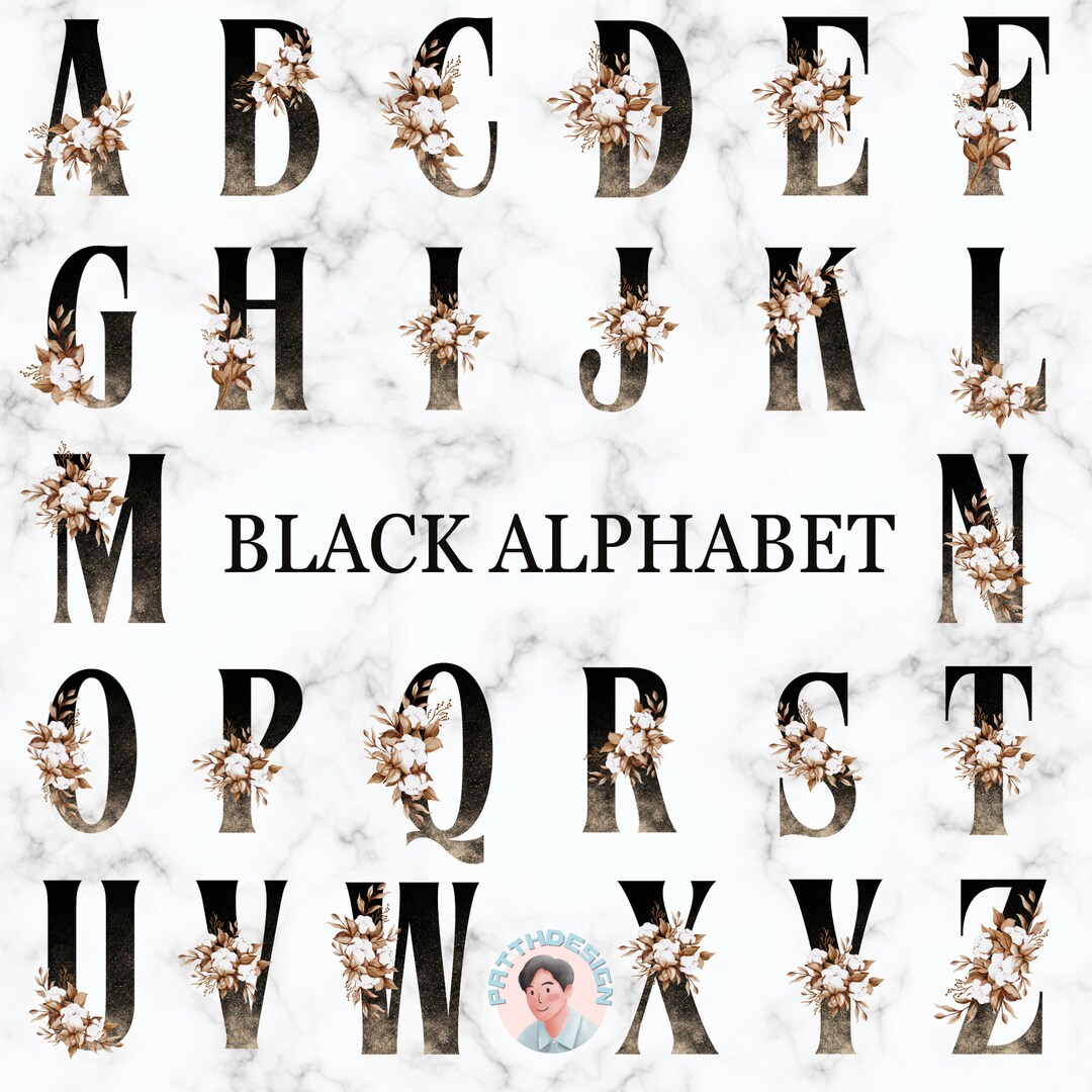 37 PNG Red Glitter Floral Alphabet Clipart,wedding Alphabet,png, Floral ...