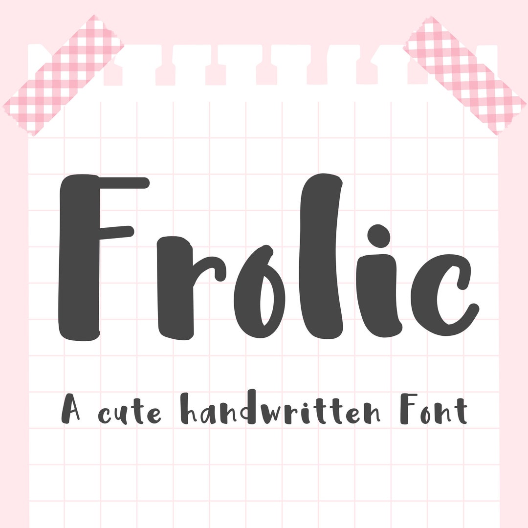 Frolic Font, Neat Handwriting Font for Goodnotes, Display Fonts ...