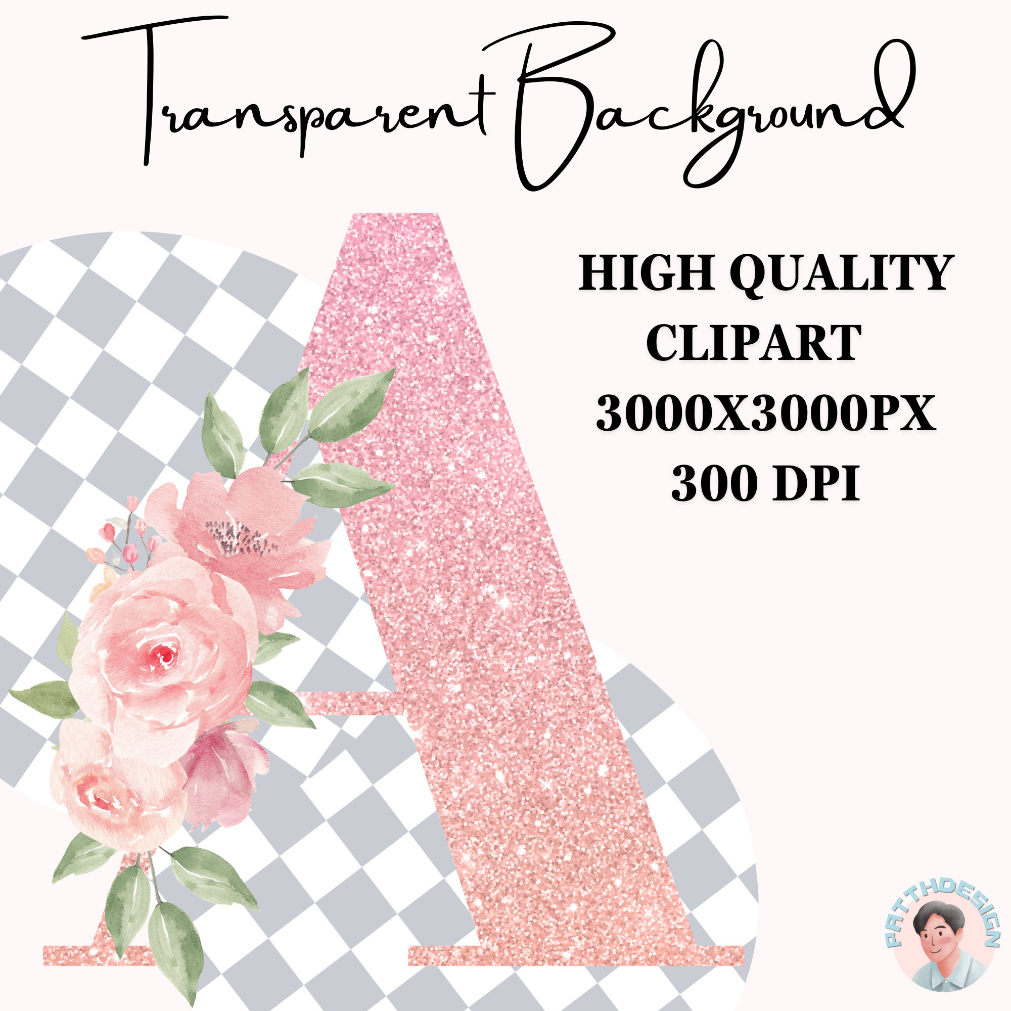 26 PNG Pink Glitter Alphabet Clipart, Font, Letters Are Decorated With ...