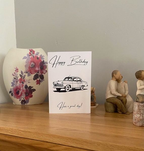 Happy Birthday Car Card Happy Birthday Card Car Lover | Etsy