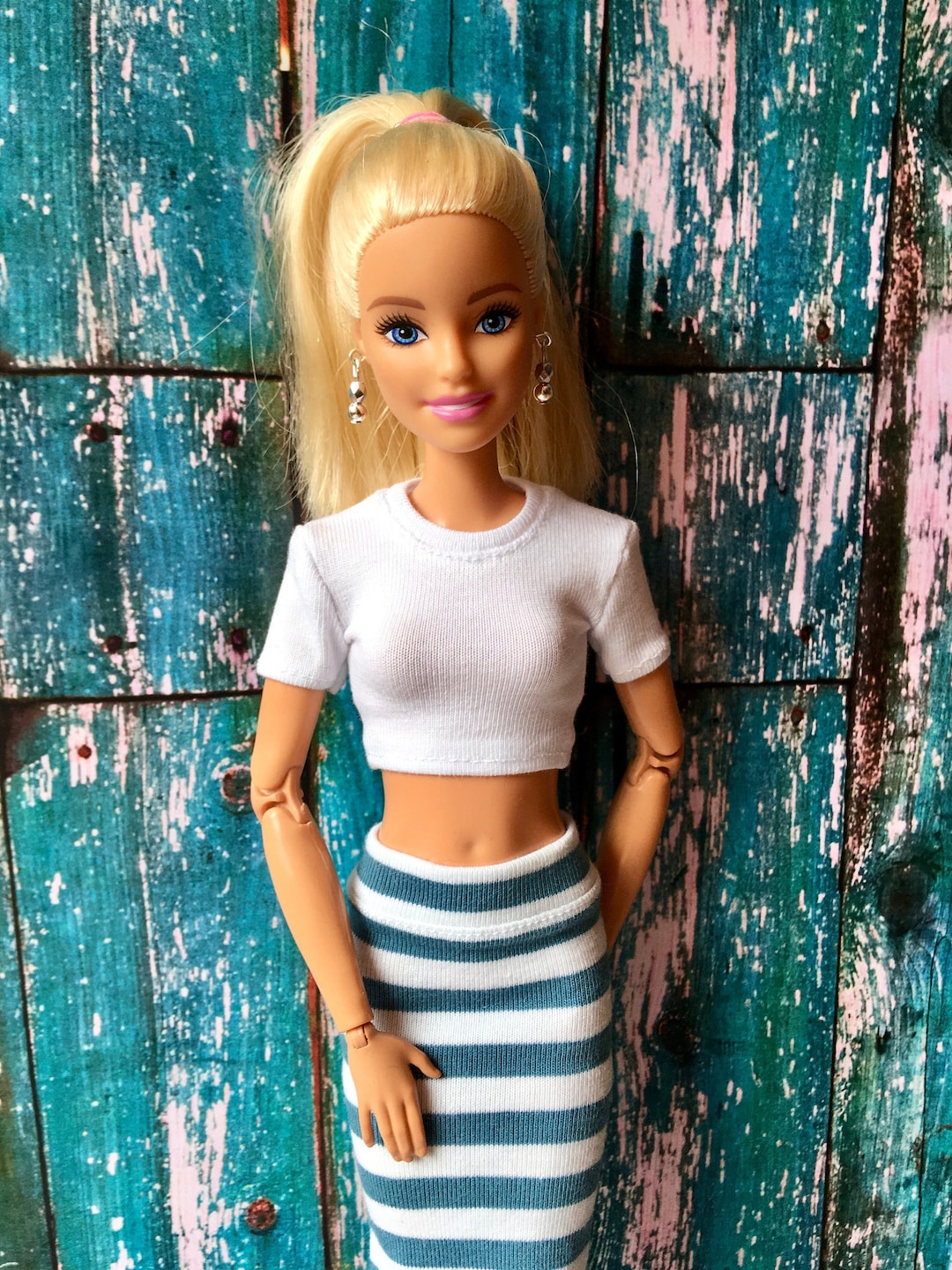 Basic Crop T-shirt for Barbie Doll Crop Top for Barbie Dolls - Etsy