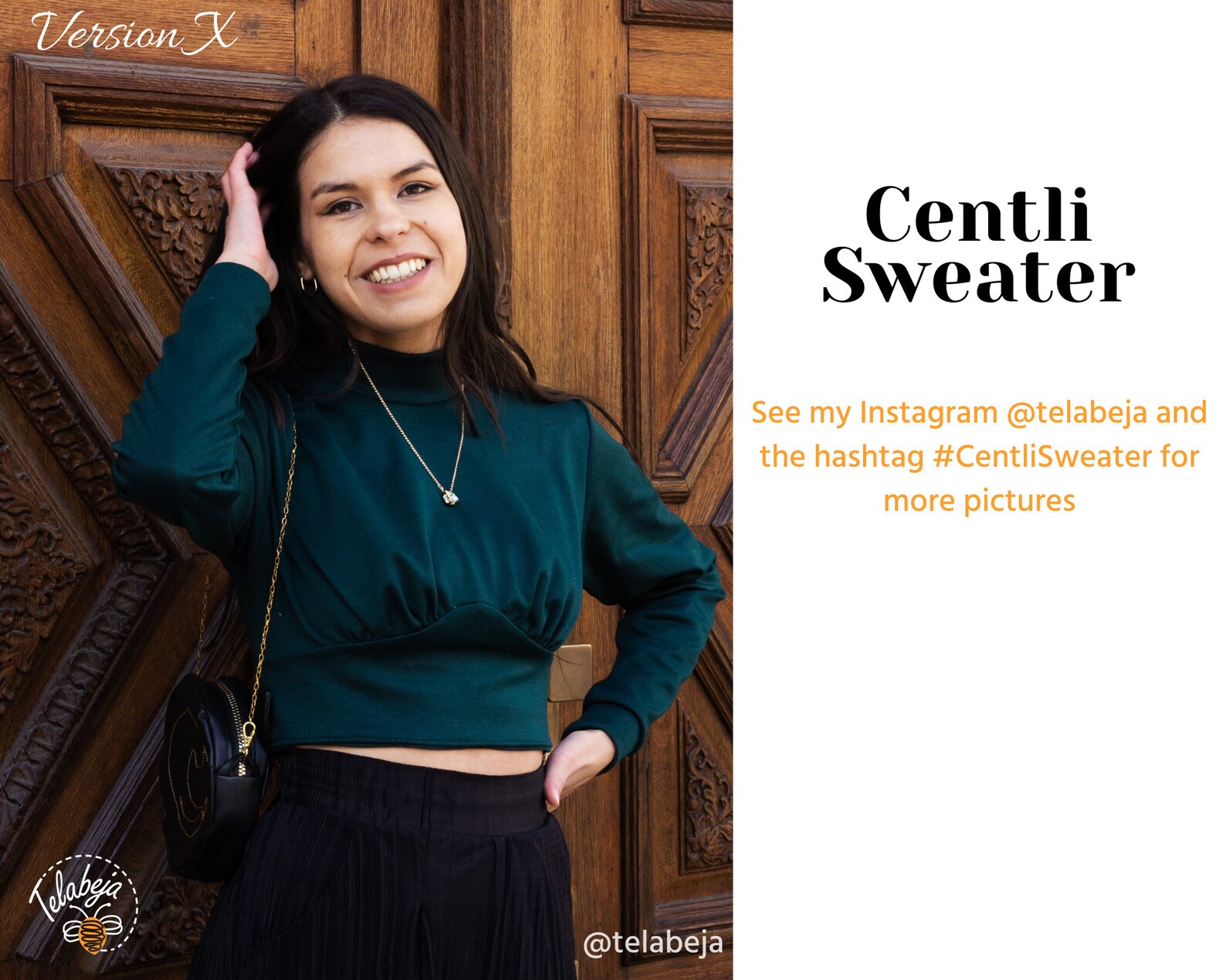 Centli Sweater Digital Sewing Pattern A4 US Letter and A0 - Etsy