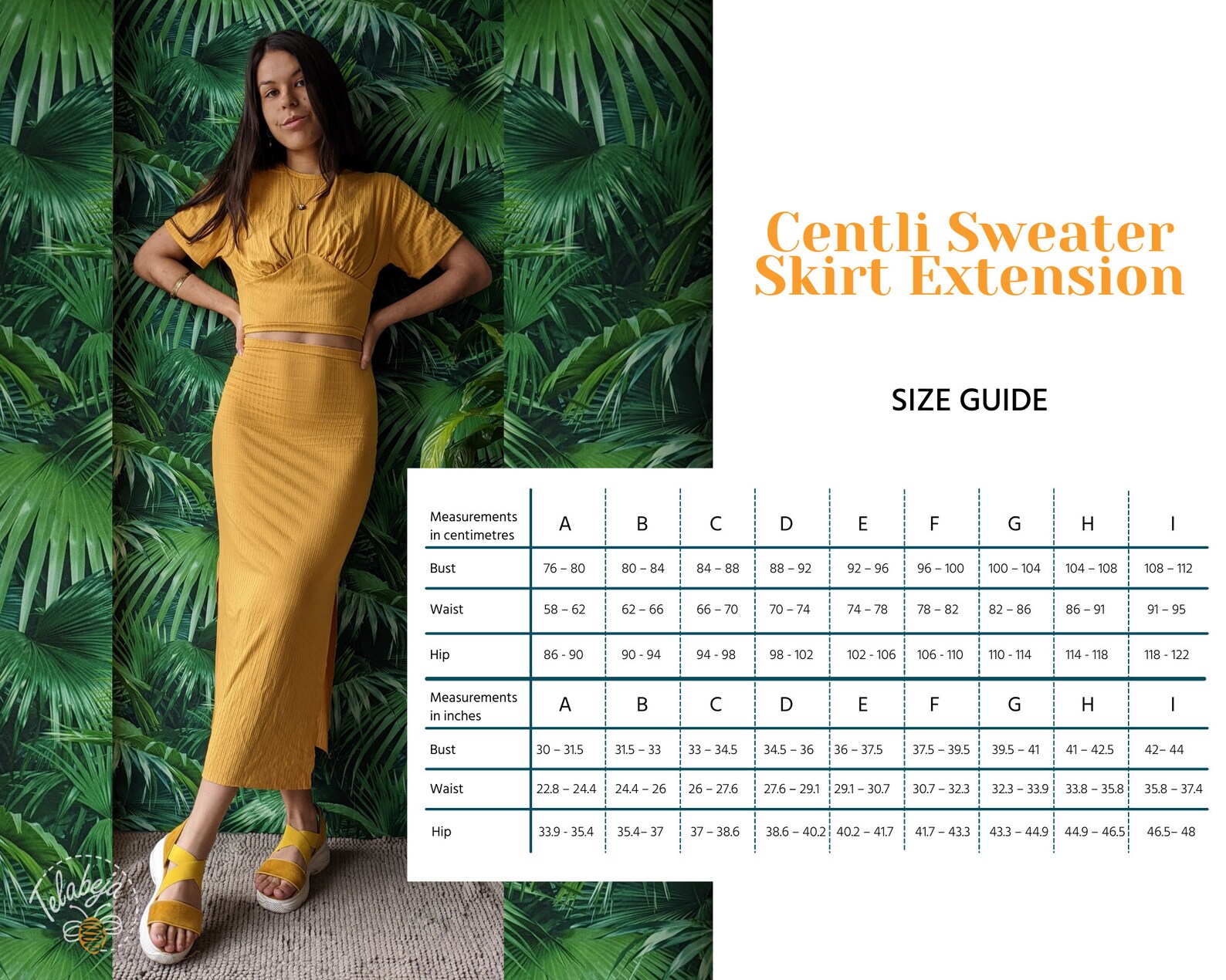 Centli Sweater Skirt Extension Digital Sewing Pattern | A4, US Letter ...