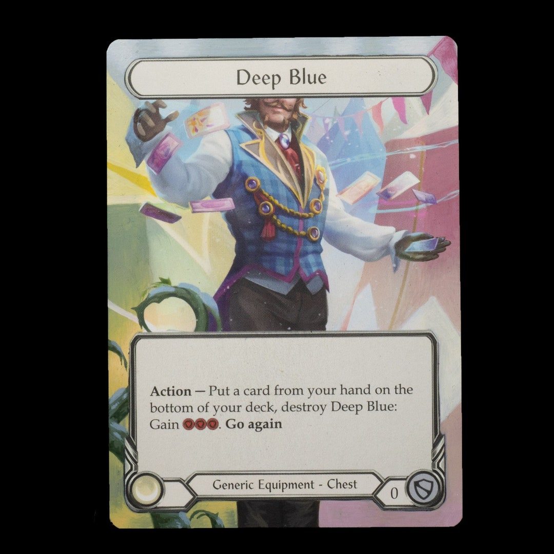 Deep Blue - Flesh and Blood - Full Art Alter - Etsy