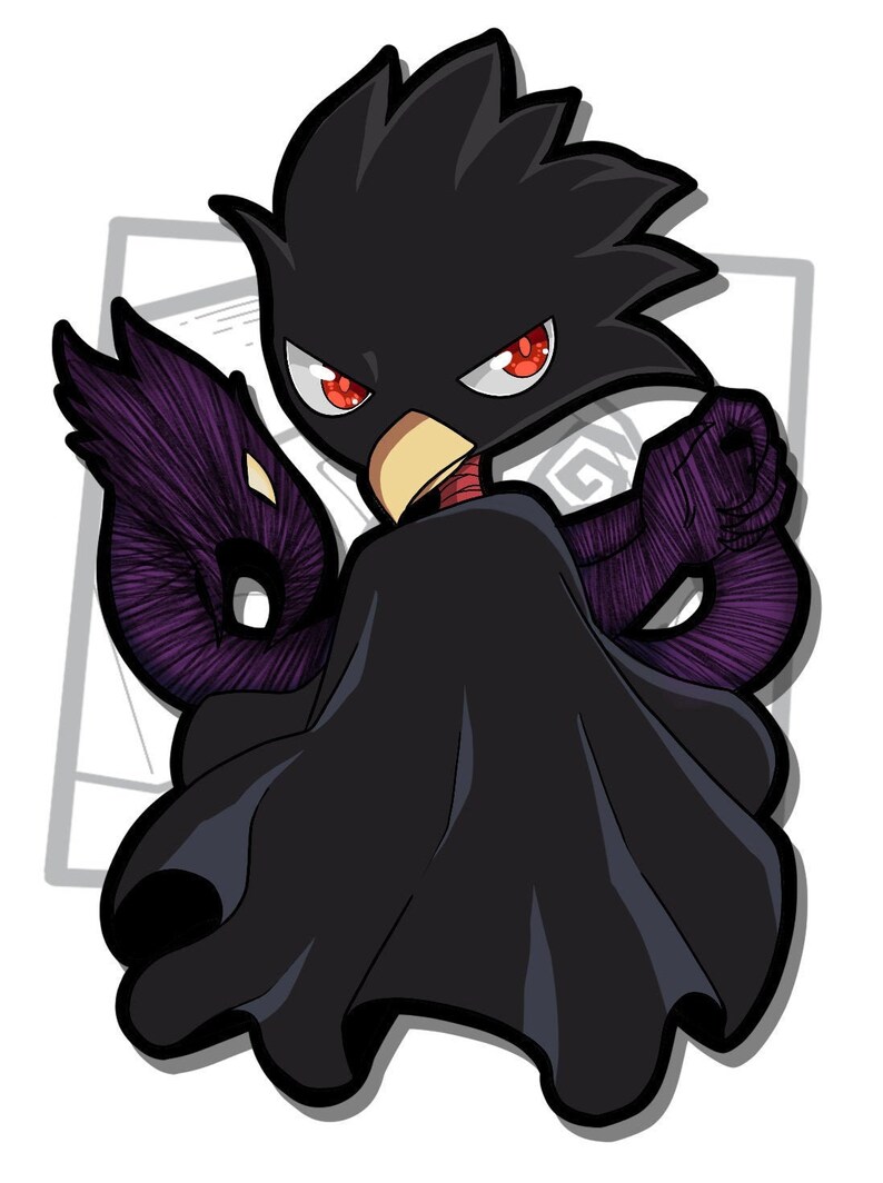 My Hero Academia Tokoyami Chibi | Etsy