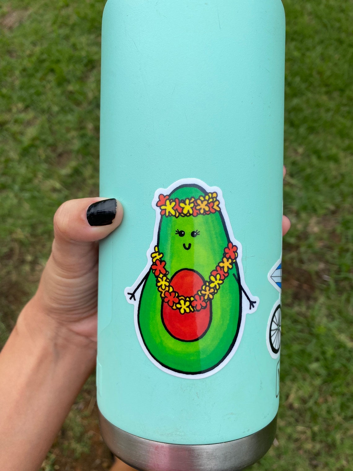 AVOCADO STICKER, Vinyl Die Cut Sticker, Adorable, Cute, Hawaiian Aloha ...