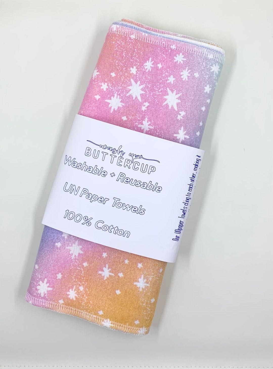 Un-paper Towel,re-usable Towels - Rainbow Stars - Etsy