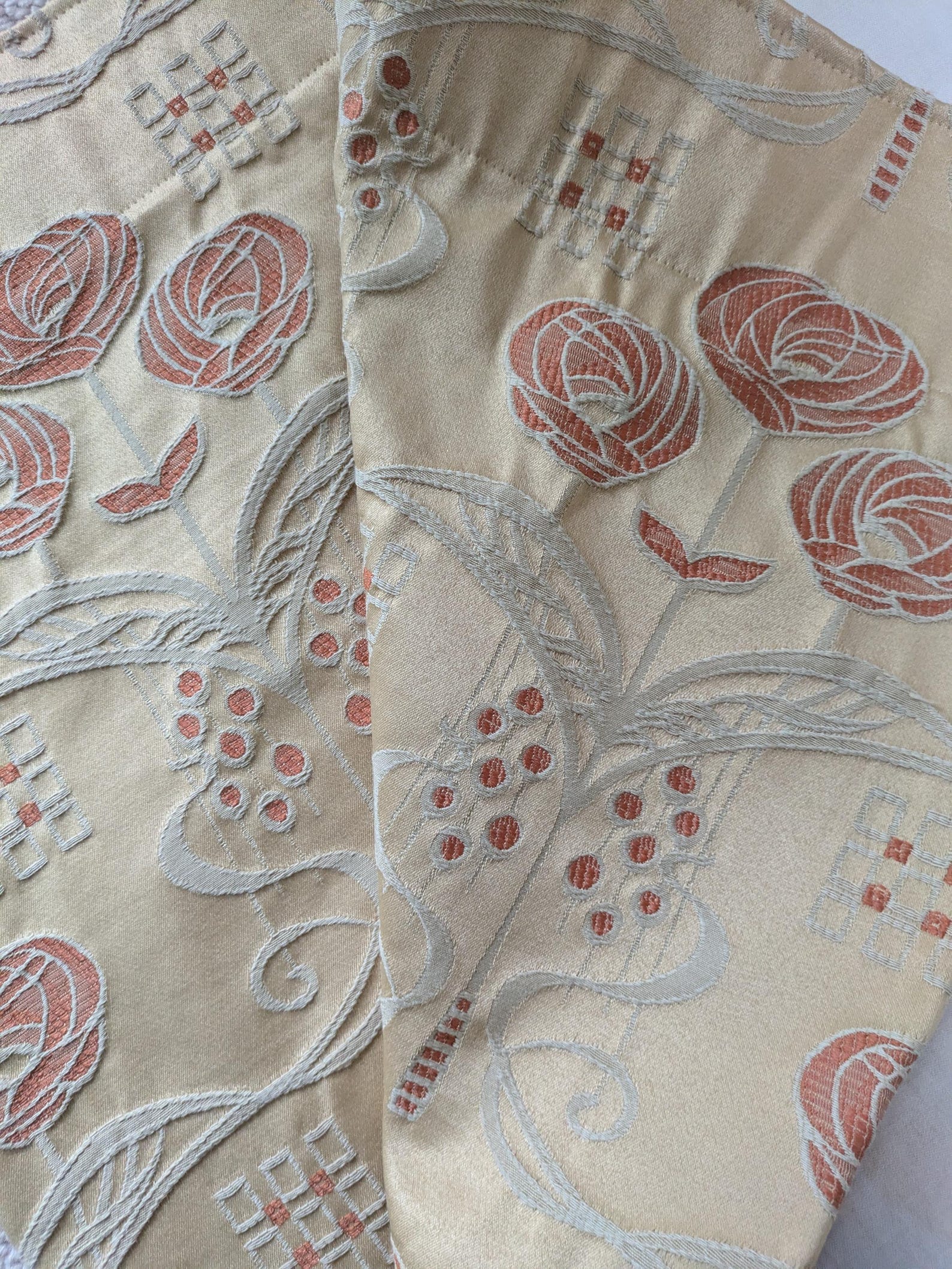 Charles Rennie Mackintosh Style Art Nouveau Glasgow Rose Design Thick ...