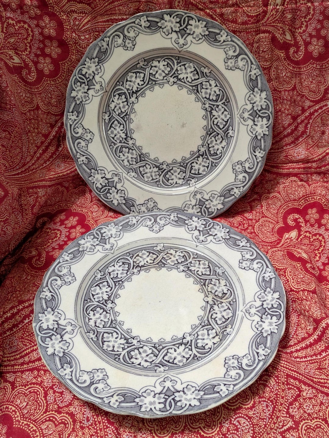 Pair Antique Charles Meigh & Son Ironstone China Dinner Plates - Etsy