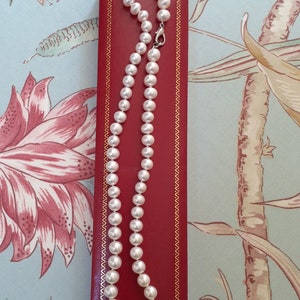 Vintage Single Strand Faux Pearls in Vintage Box - Etsy