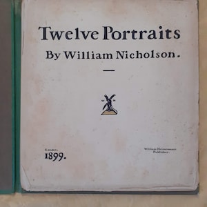 William Nicholson First Edition Original Lithograph Dated 1898. Framed ...