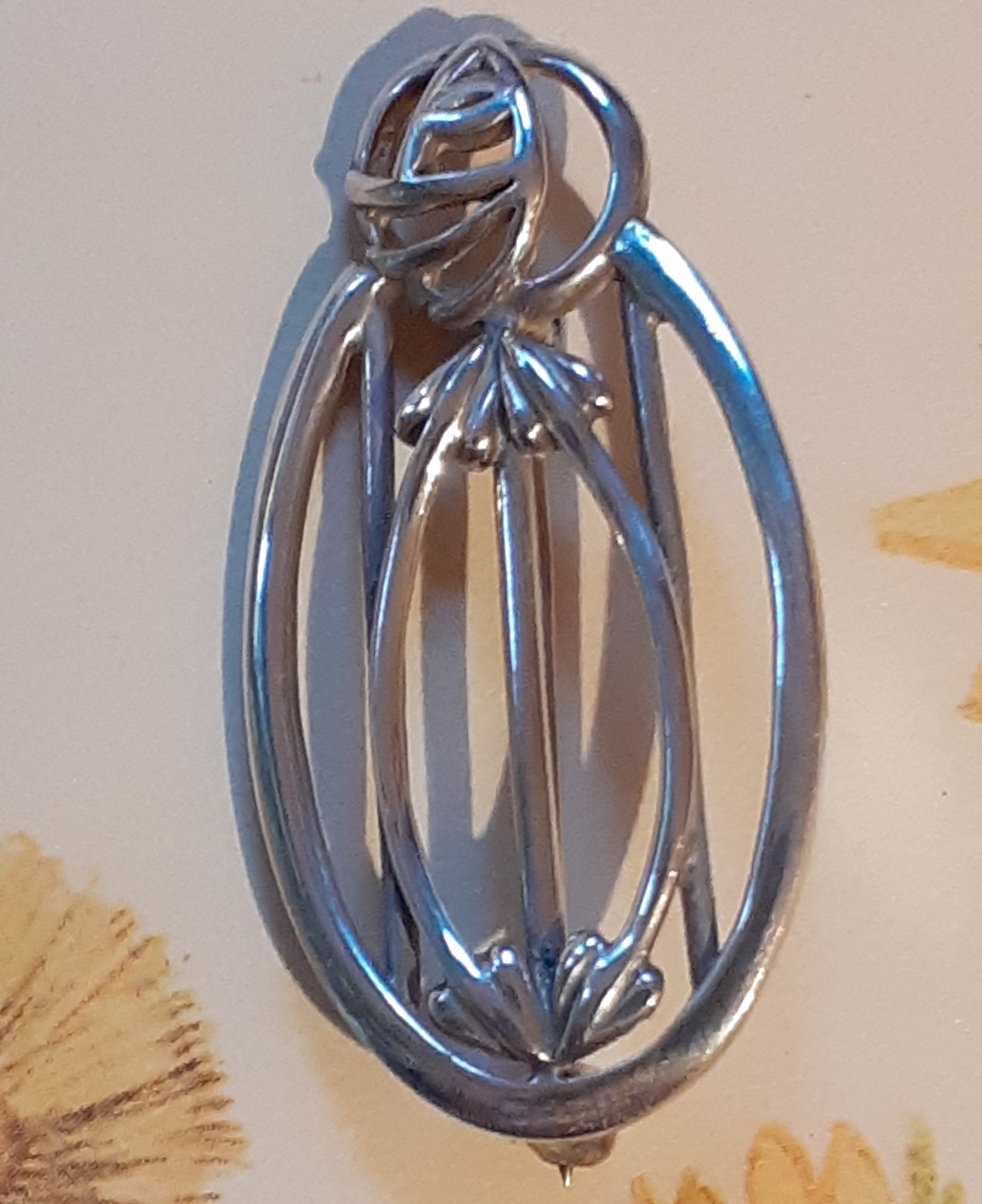 Charles Rennie Mackintosh Glasgow Rose Design 925 Silver Brooch - Etsy