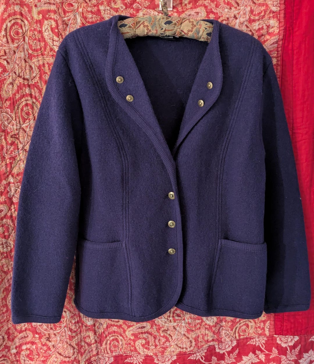 Vintage Marion Donaldson Ladies Boiled Wool Jacket Size 16 - Etsy