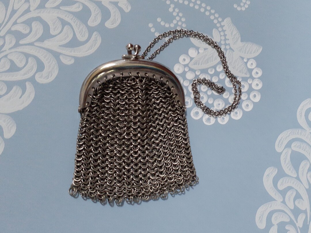 Antique Fine Mesh Chainmail Chatelaine Coin Purse - Etsy
