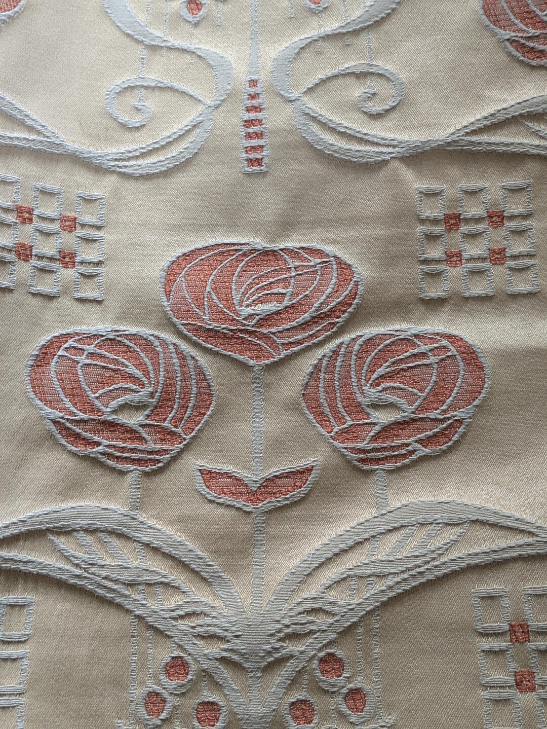 Charles Rennie Mackintosh Style Art Nouveau Glasgow Rose Design Thick ...