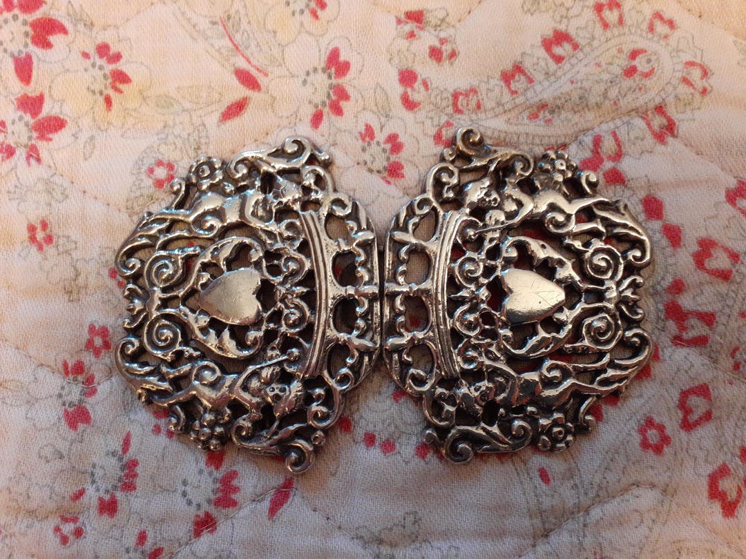 Vintage Hallmarked Silver Nurses’ Buckle Decorated With Hearts - Etsy