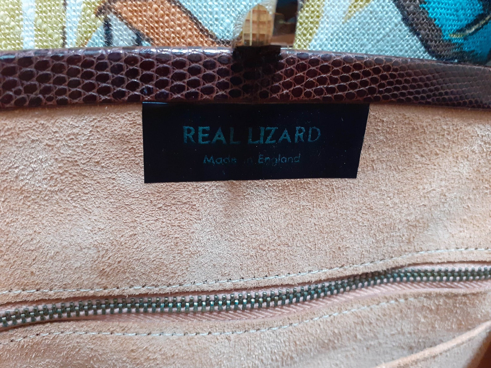 Vintage Middx Real Lizard Skin Leather Handbag / Purse - Etsy