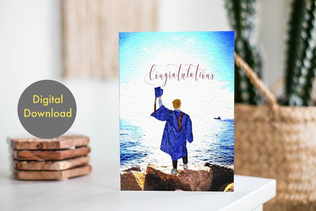 Graduation Card - Class of 2022 - Printable, Digital Card - Etsy