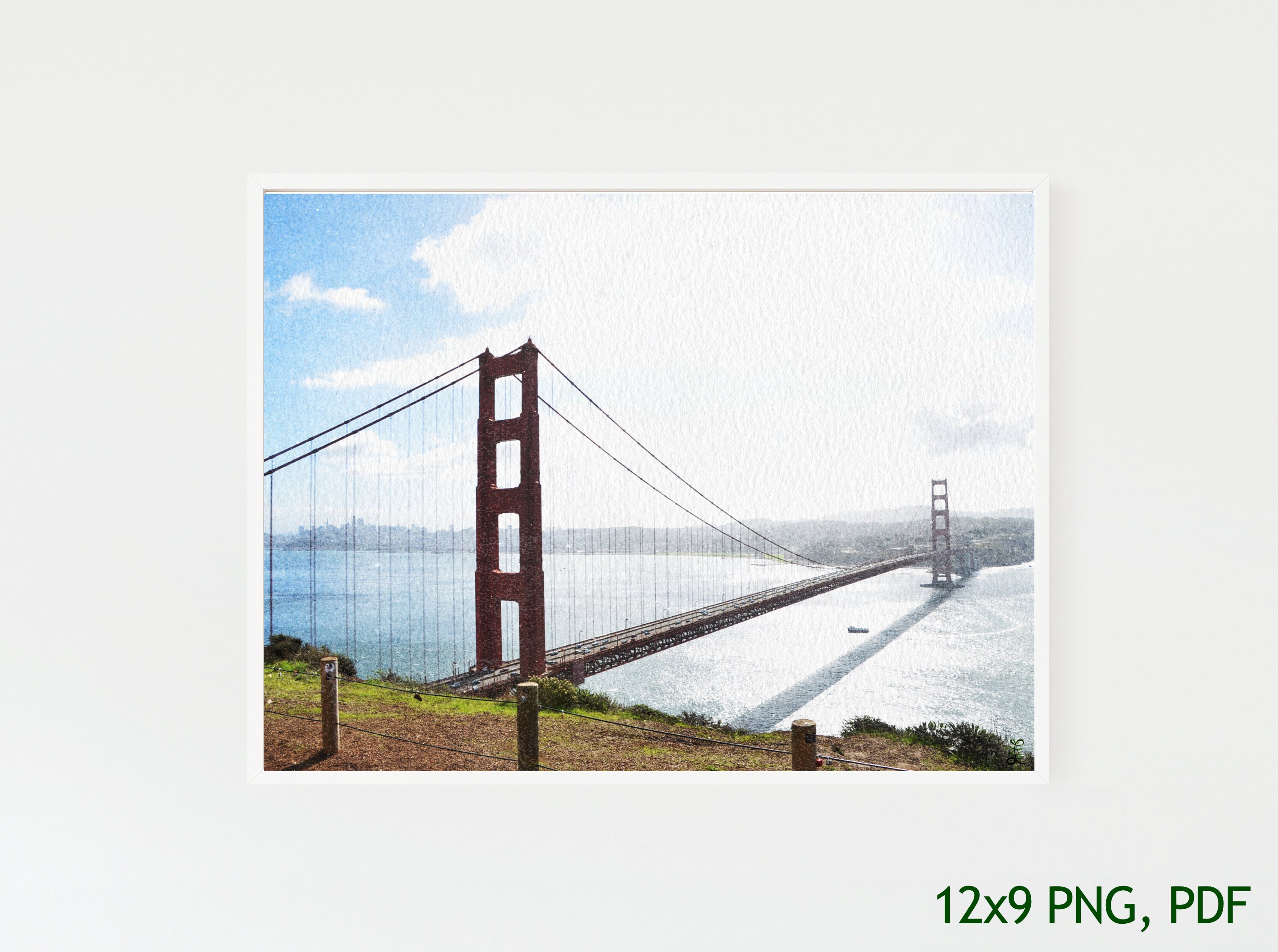Print Golden Gate Bridge Printable Digital Print - Etsy