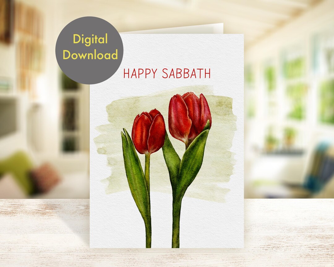 Inspiration(religion) Card - Happy Sabbath - Printable, Digital Card - Etsy