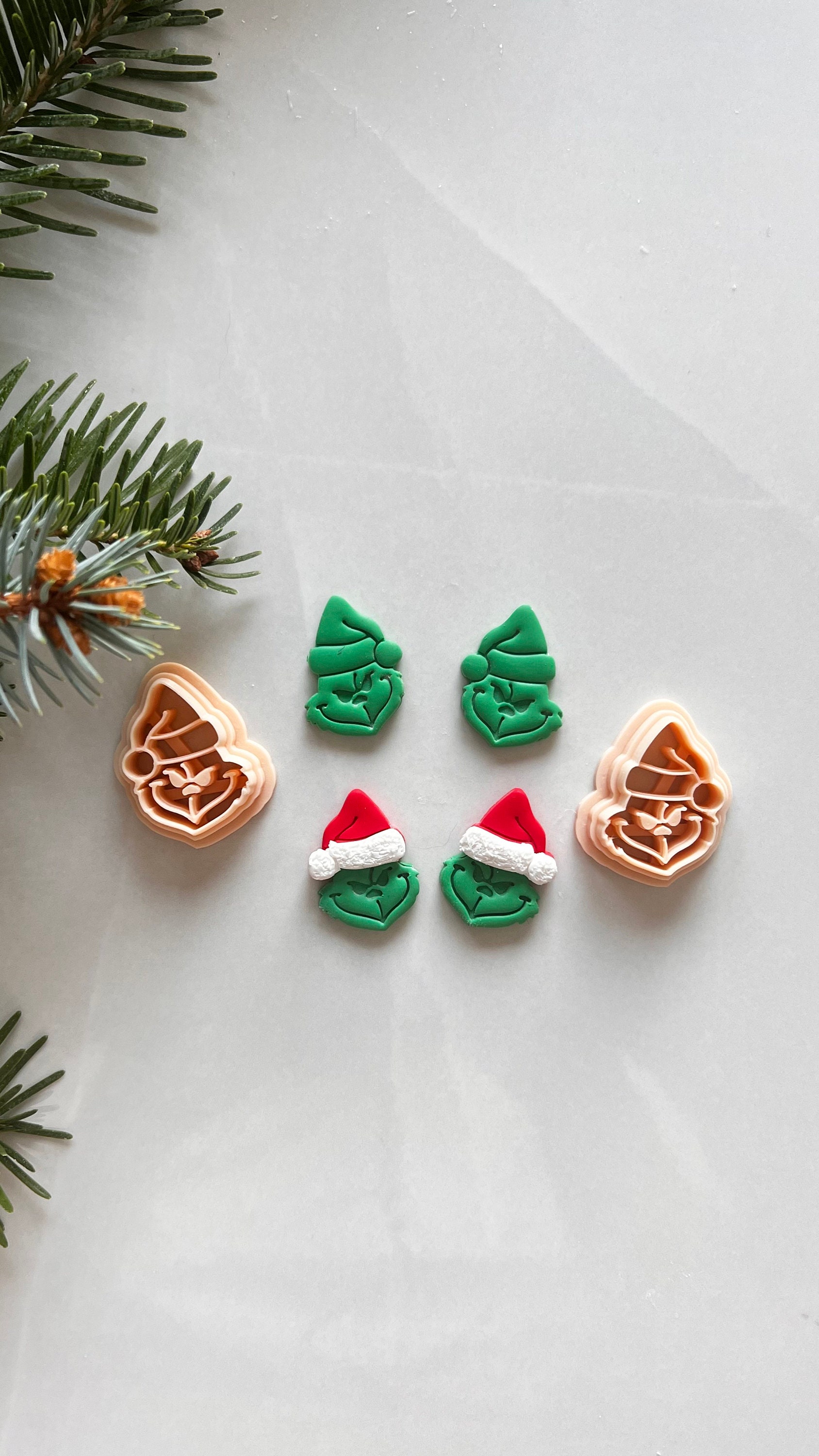 Grinch Polymer Clay Cutter Holiday Cutter Christmas Clay - Etsy