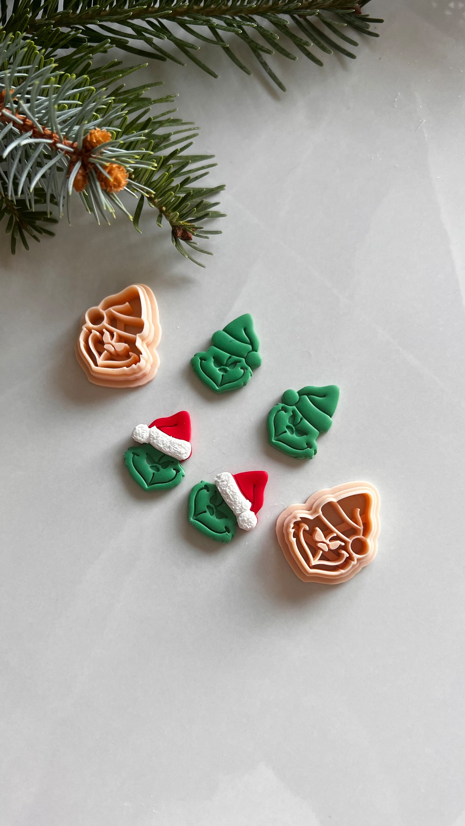 Grinch Polymer Clay Cutter Holiday Cutter Christmas Clay - Etsy