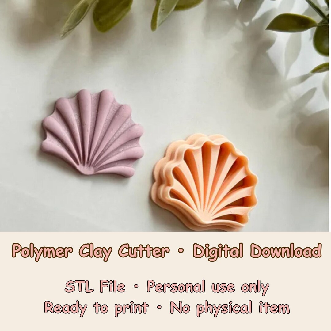 Wavy Seashell STL File Digital Download - Etsy