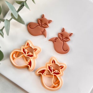 Fox Fall Autumn Polymer Clay Cutter - Etsy