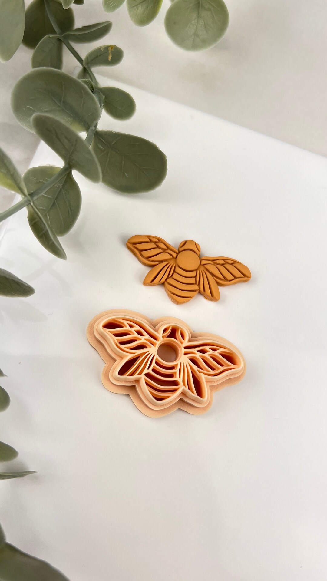 Embossed Bee Embossed Bee Polymer Clay Cutter - Etsy