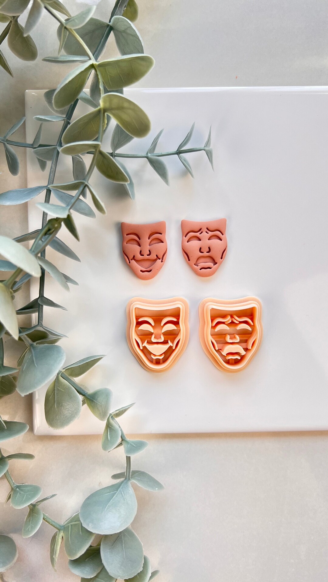 Theatrical Masks Polymer Clay Cutter - Etsy