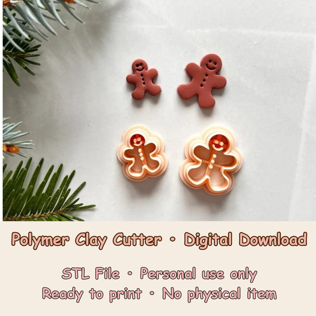 Gingerbread Man STL File Digital Download - Etsy UK