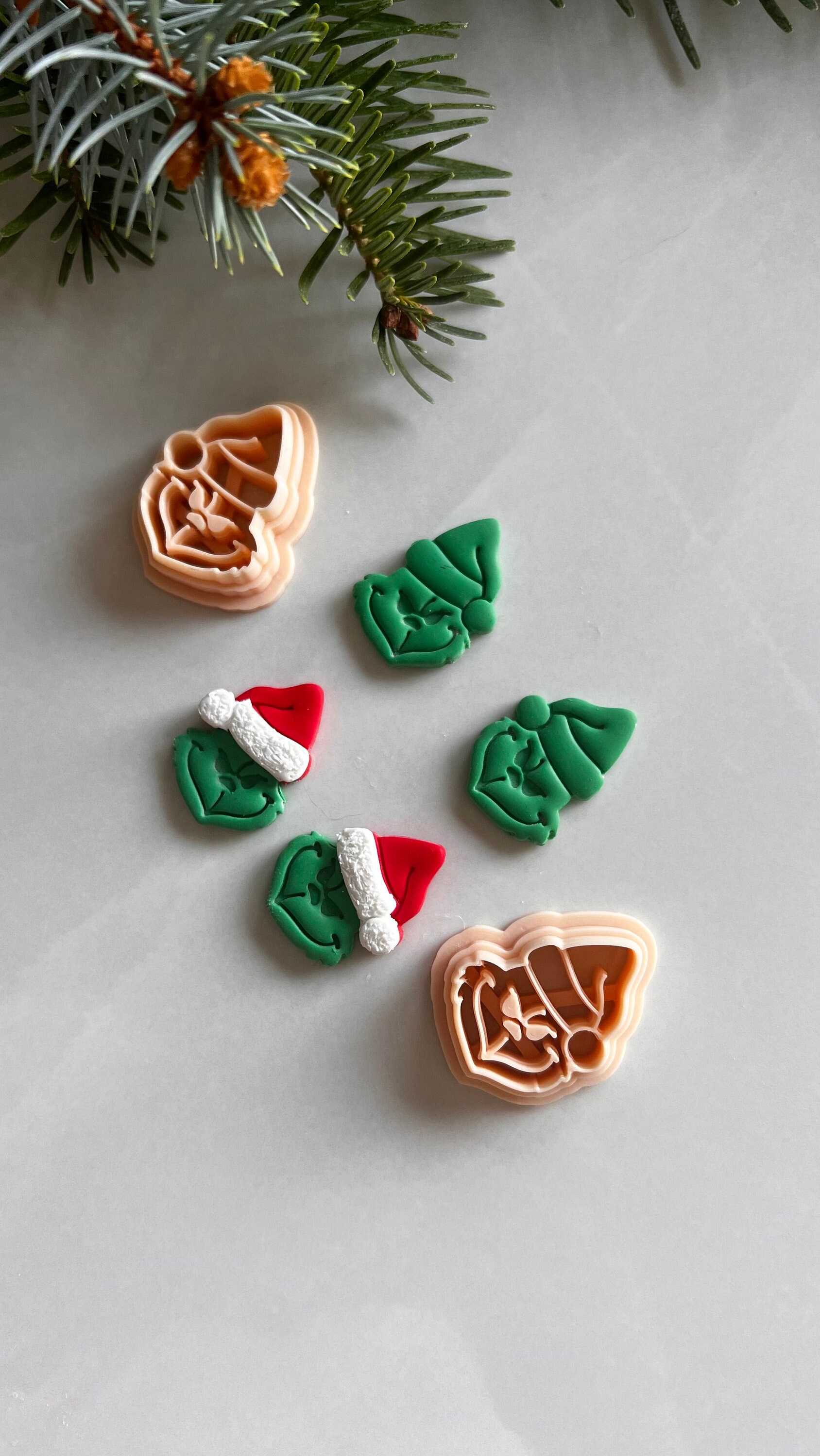 Grinch Polymer Clay Cutter Holiday Cutter Christmas Clay - Etsy