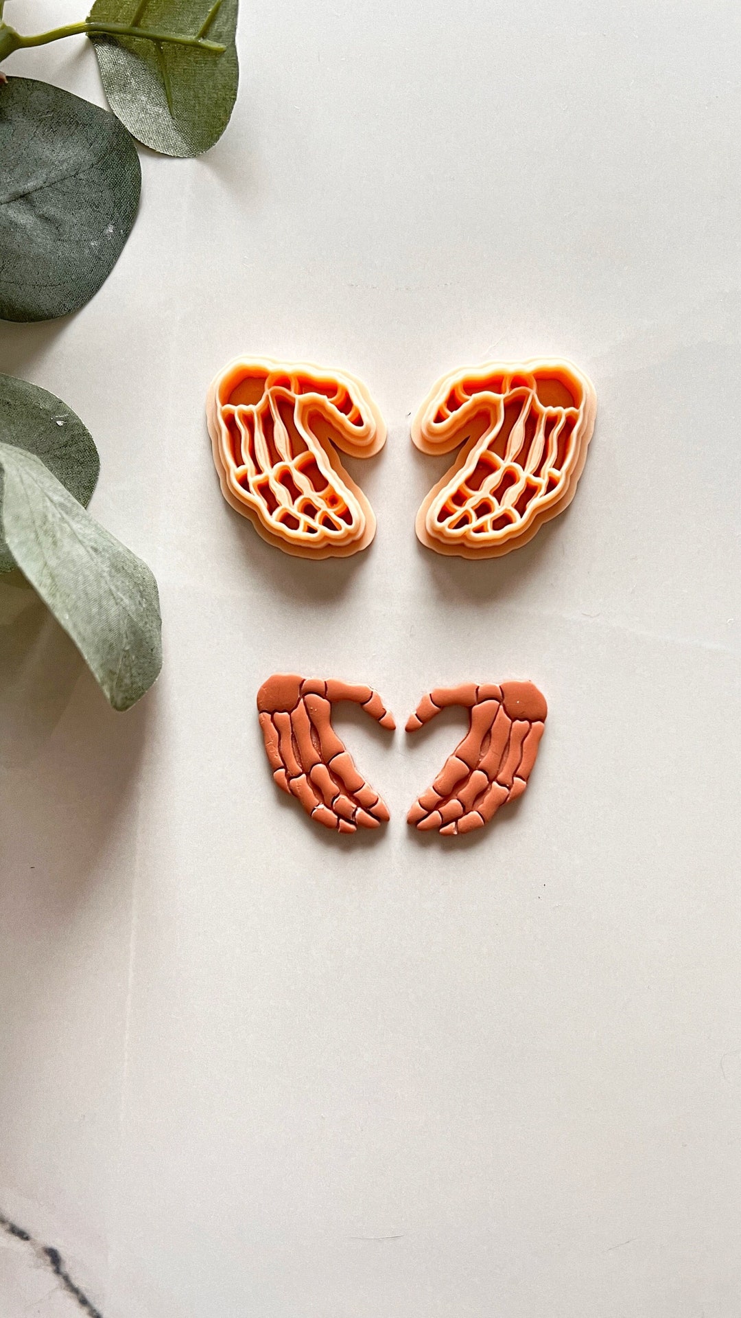 Skeleton Hand Love Sign Polymer Clay Cutter - Etsy