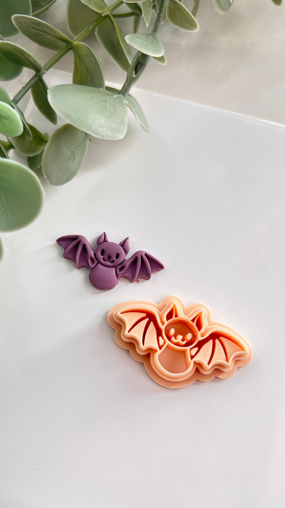 Debossing Bat Halloween Polymer Clay Cutter - Etsy