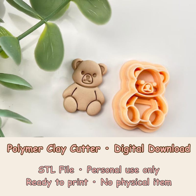 Bear Polymer Clay Stl Files - Etsy