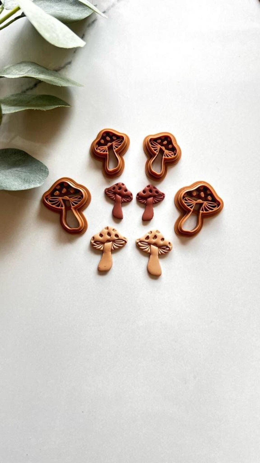 Mushroom Polymer Clay Cutter Clay Cutter Set Fall Cutters Earring ...