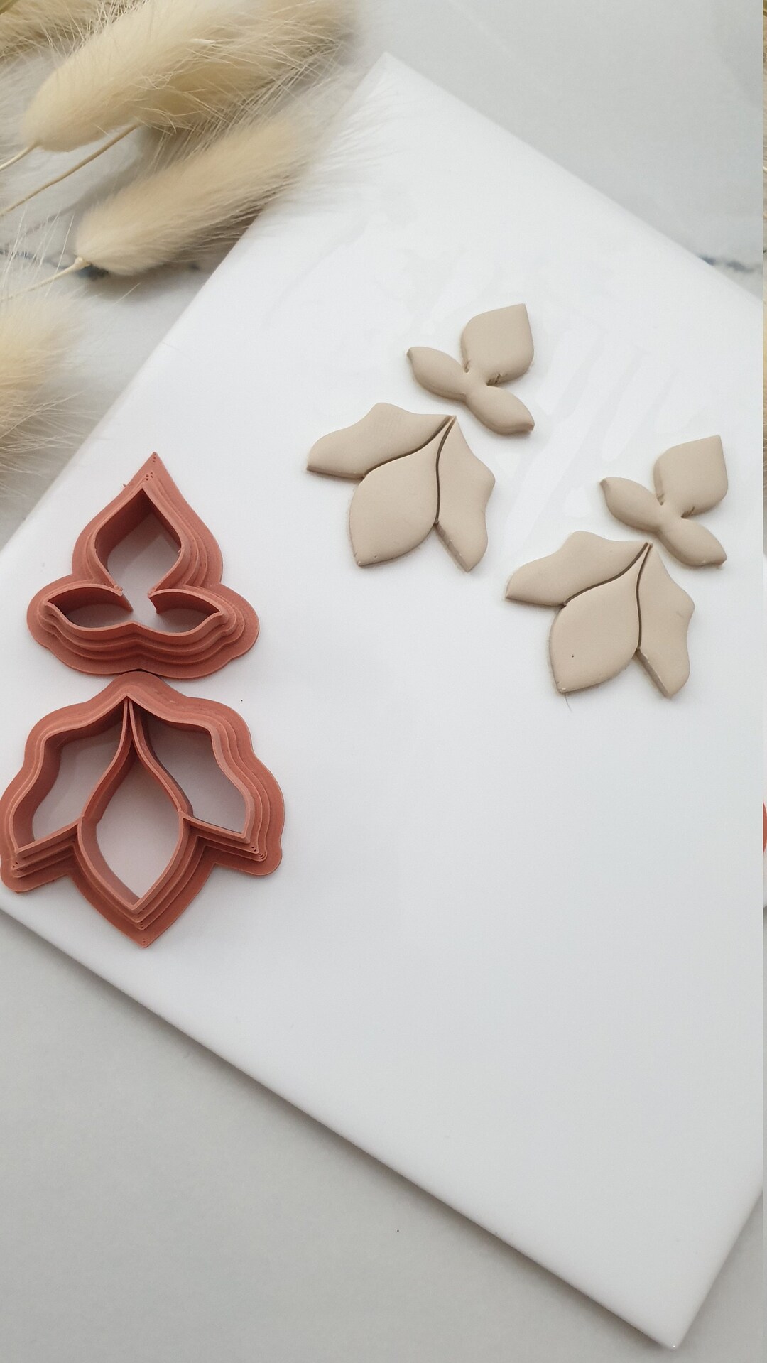 Selene Polymer Clay Cutter Flower Clay Cutter Botanic Clay Cutter Leaf ...