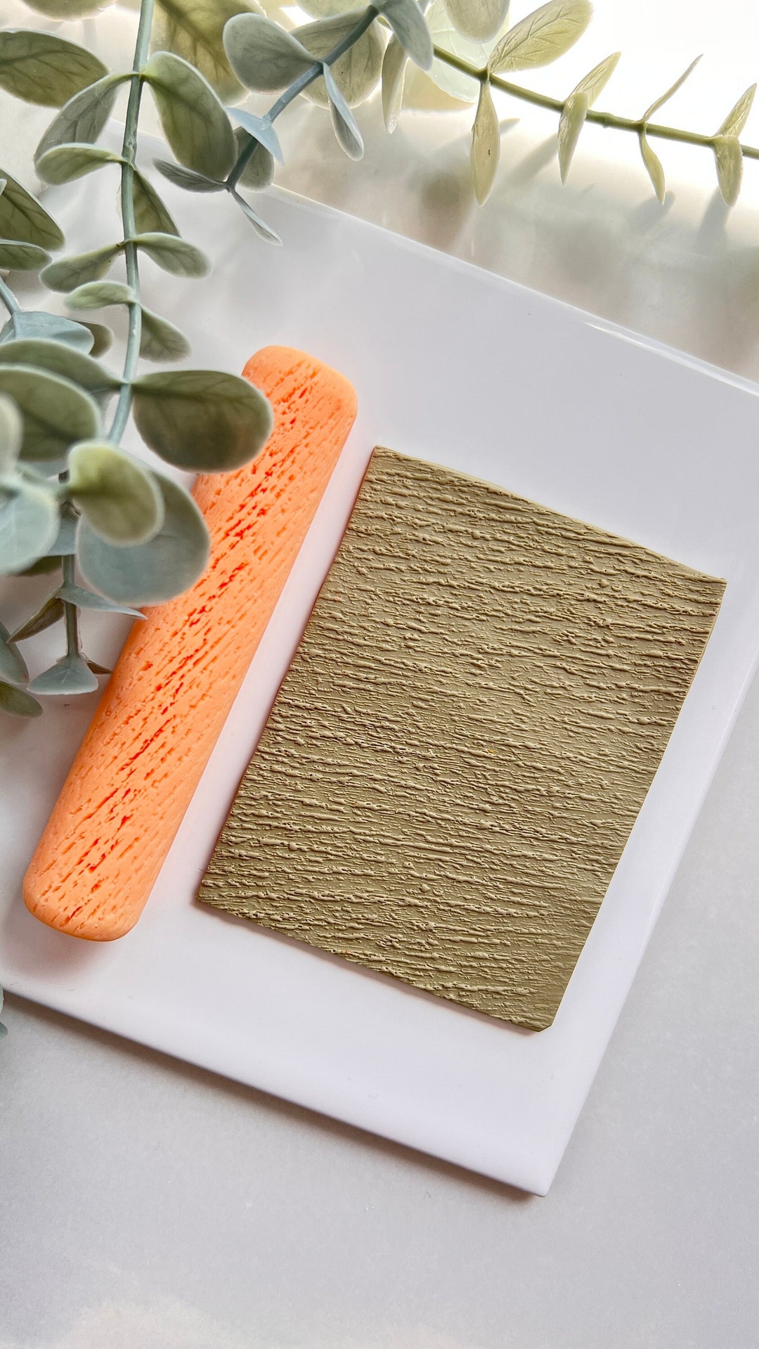 Brushed Soft Texture Polymer Clay Roller | Texture for Polymer Clay ...