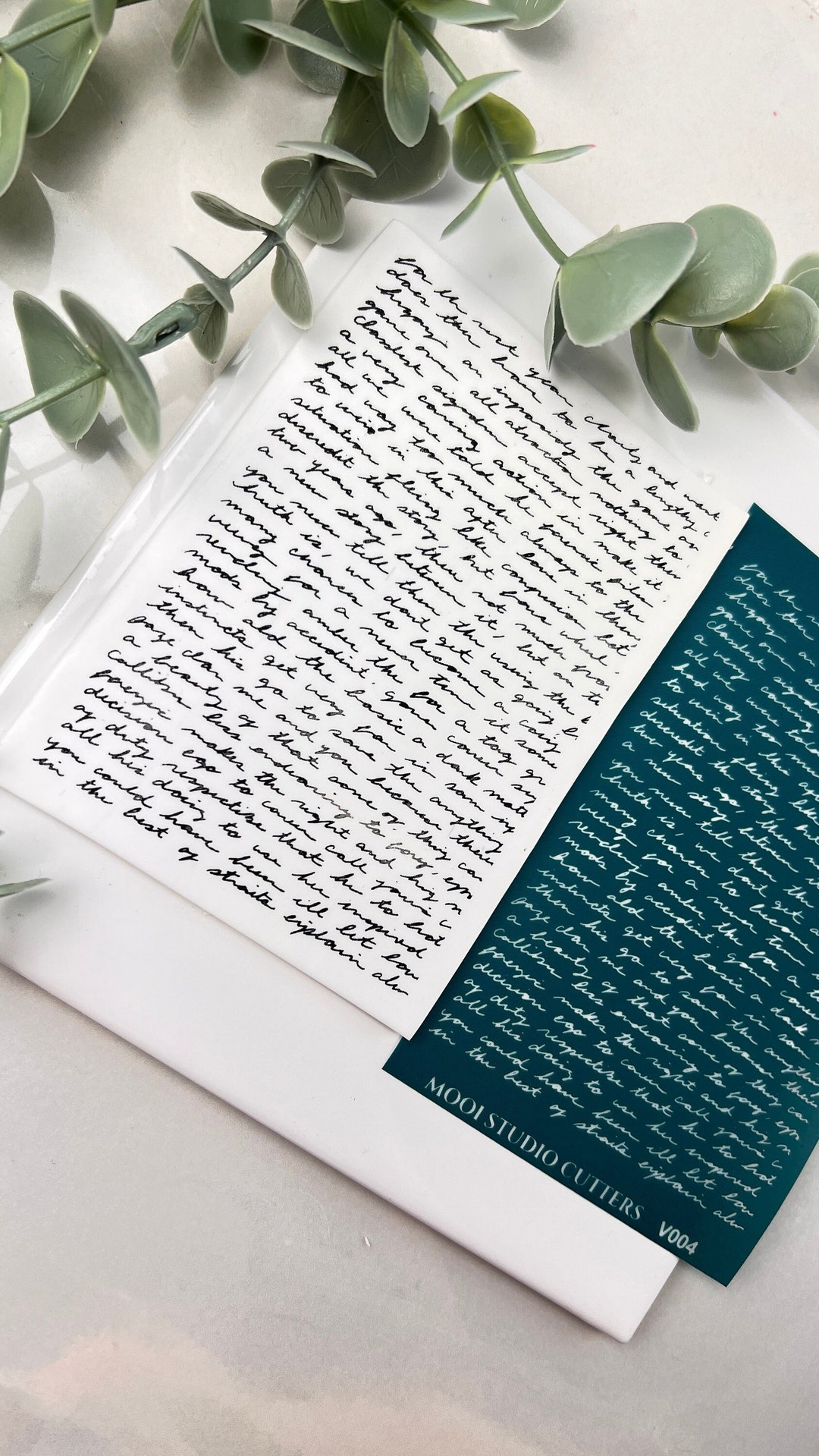 Silkscreen Handwritten Letter - Etsy