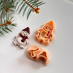 Detailed Penguin Set Polymer Clay Cutter - Etsy