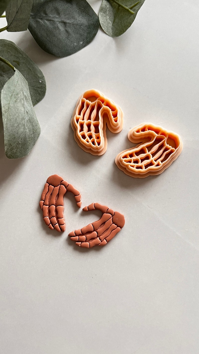 Skeleton Hand Love Sign Polymer Clay Cutter Valentines Day - Etsy