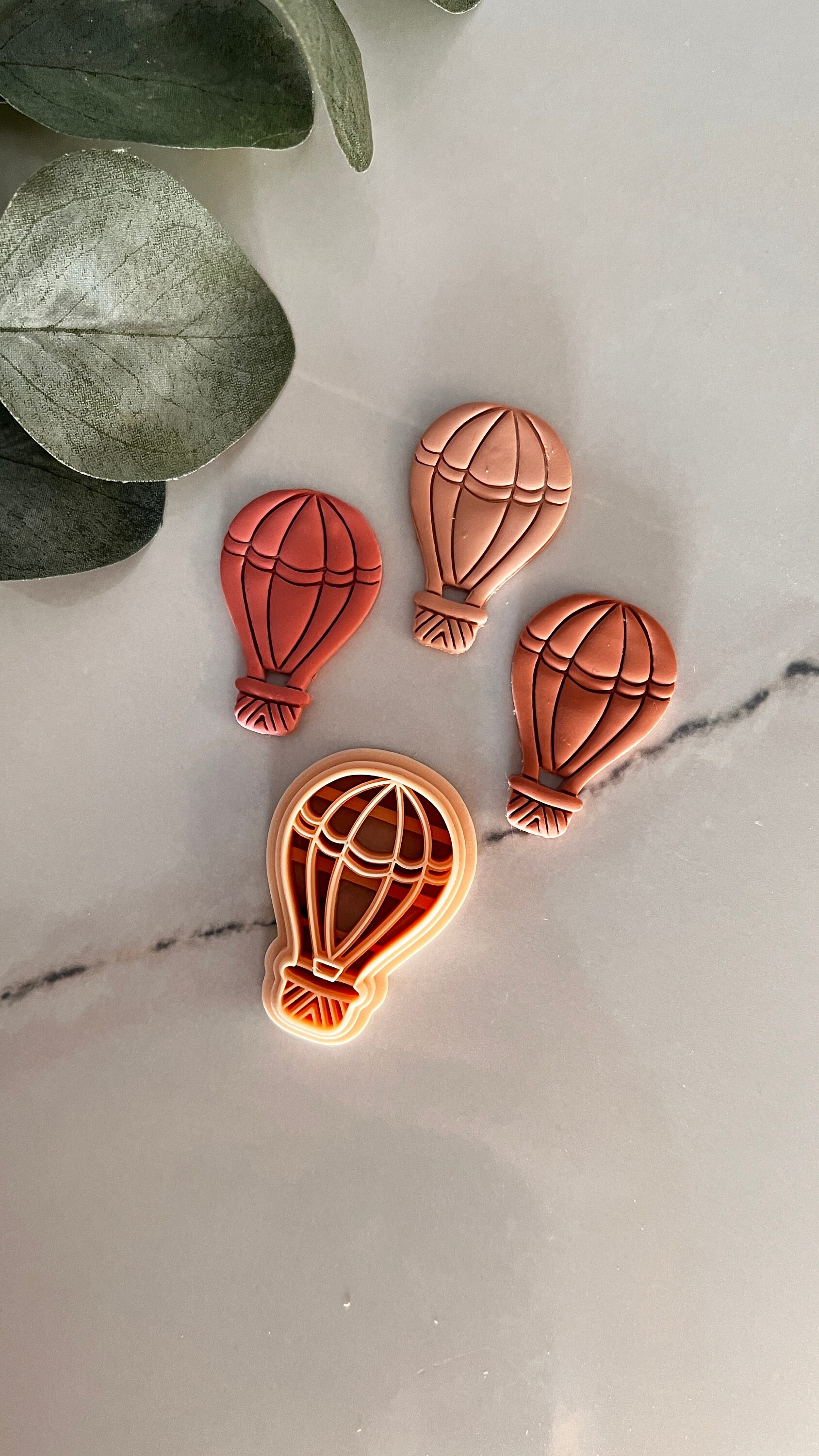 Hot Air Balloon Polymer Clay Cutter Valentines Day Cutter - Etsy
