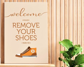 Shoes off Poster - Etsy