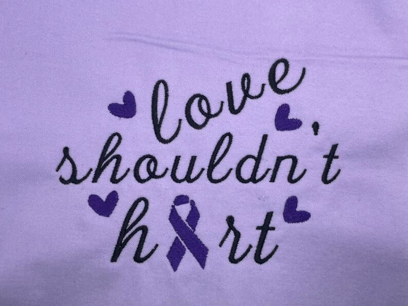 Love Shouldn't Hurt Embroidery Digital Design - Etsy